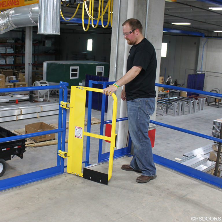 EdgeHalt® Full Height Ladder Safety Gate | PS Safety Access™